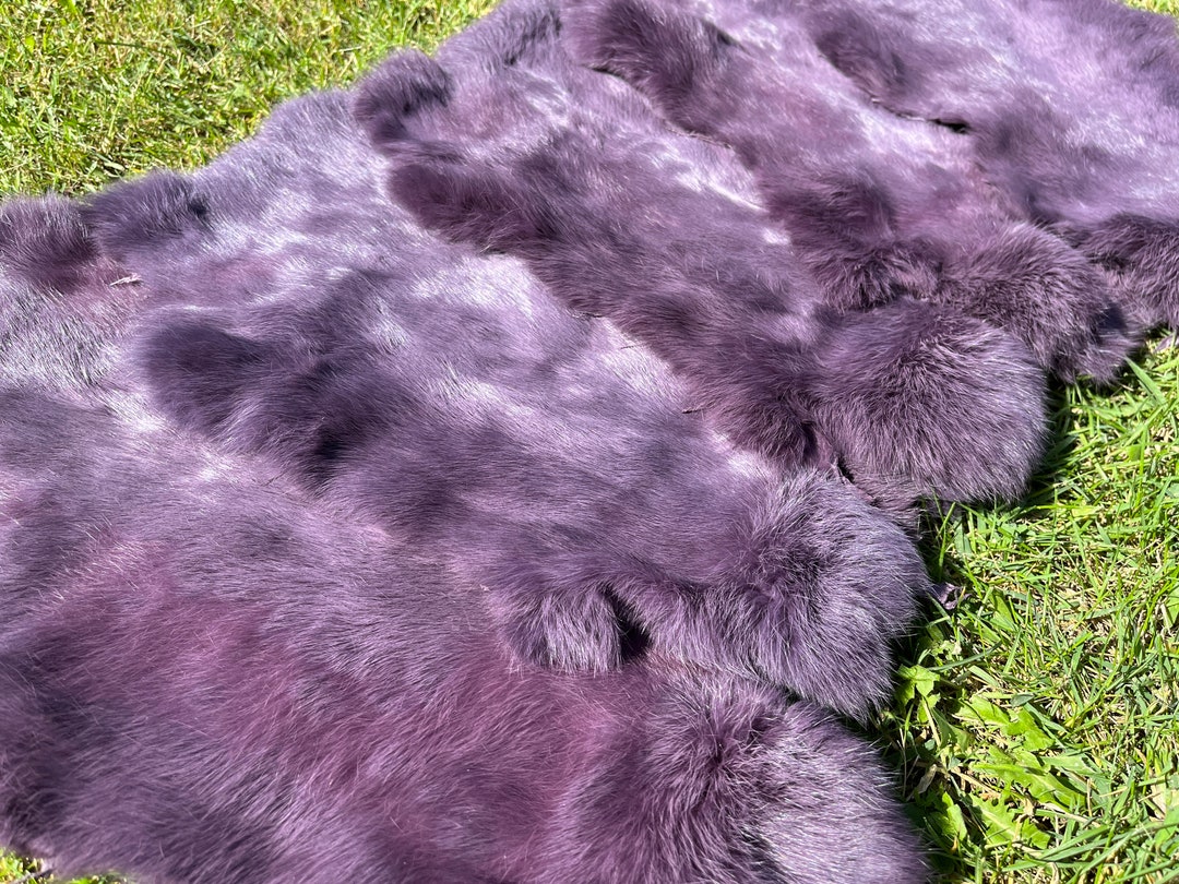 Purple Rabbit Hide, Various Rabbit Furs, High Quality Rabbit Fur ...