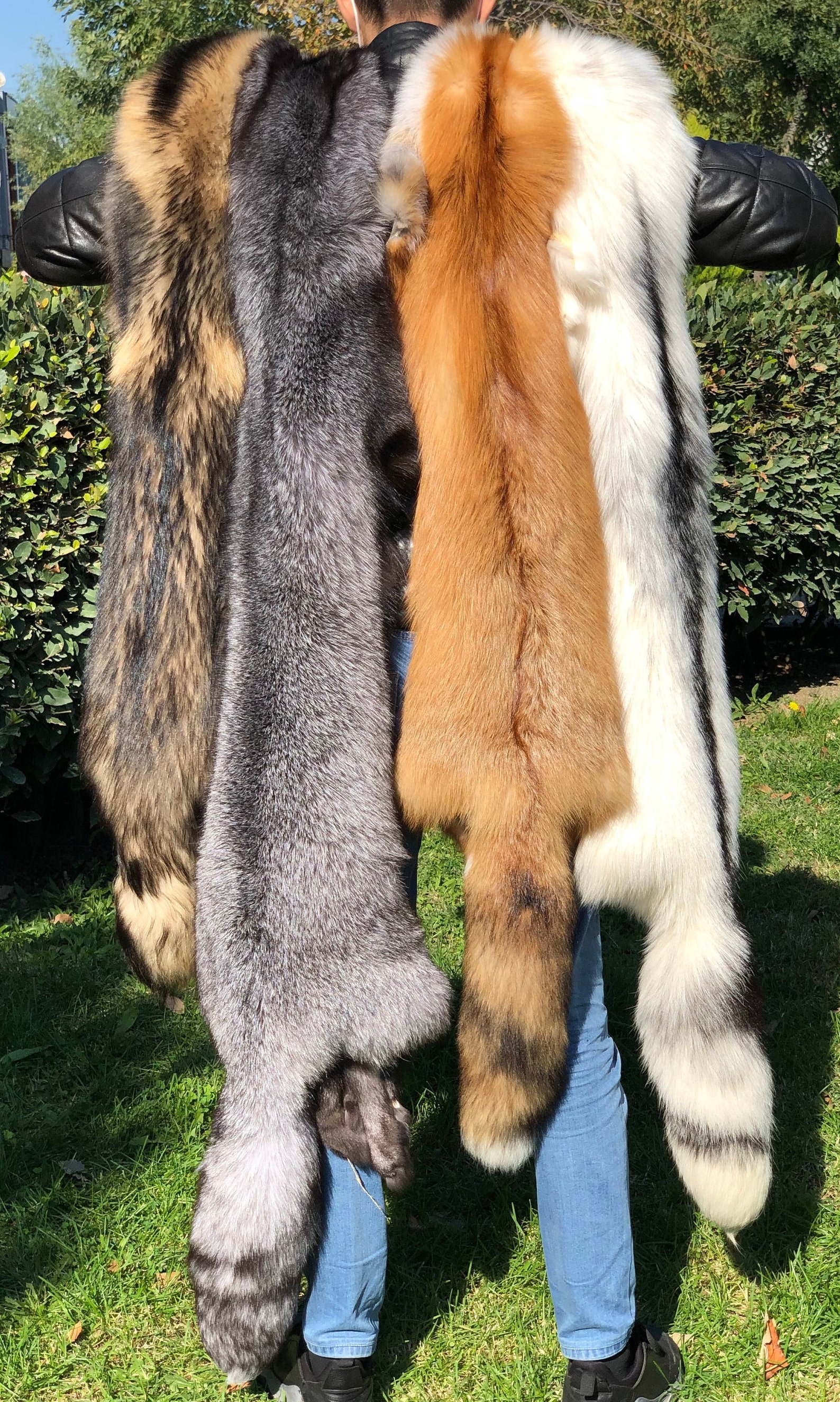 ARCTIC MARBLE FOX Fur Pagan Ritual Fur North Pole Fox Leather Wild ...