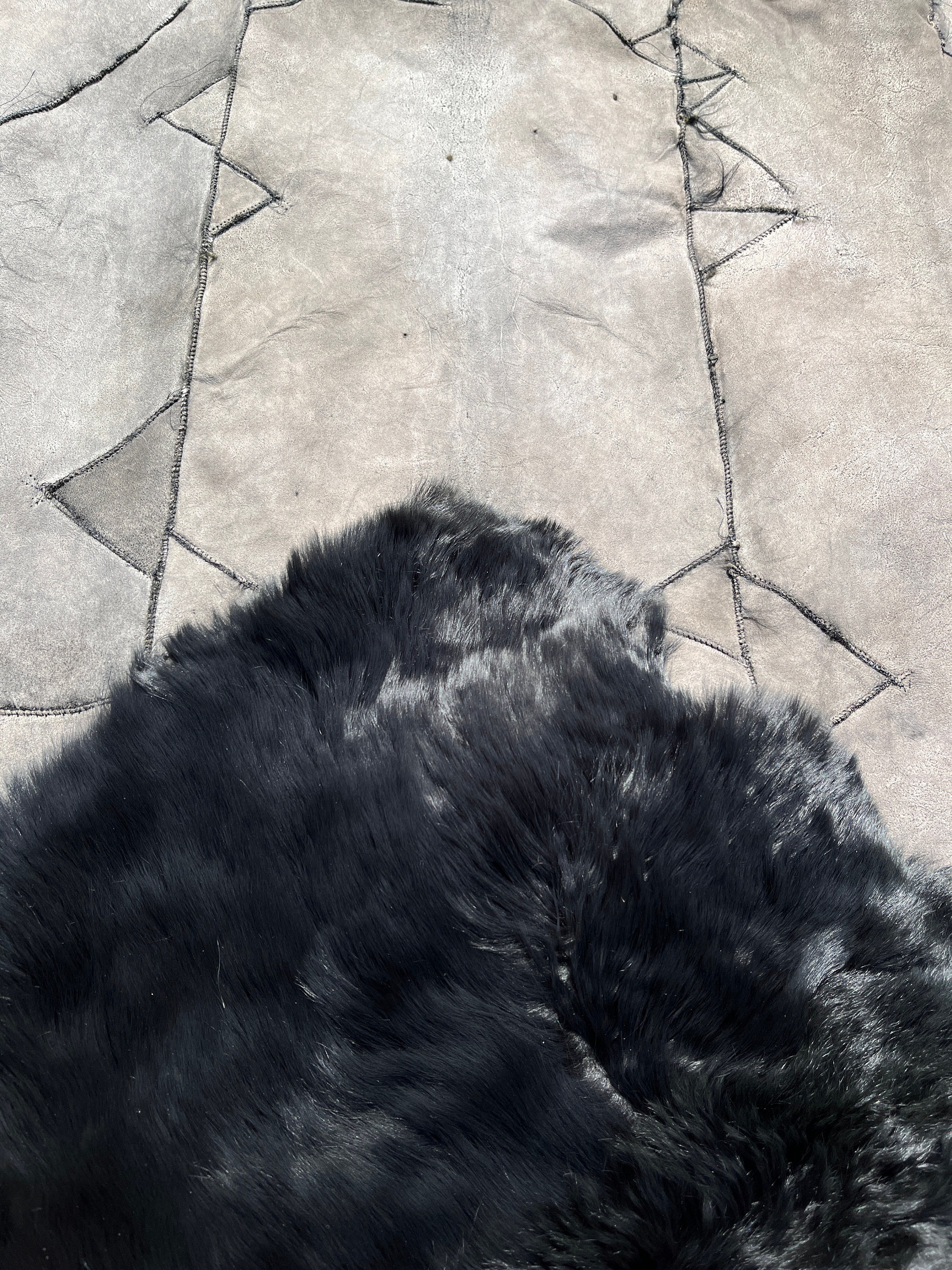 Patchwork Alpaca Hide Real Alpaca Fur Black Fur Curly - Etsy Canada