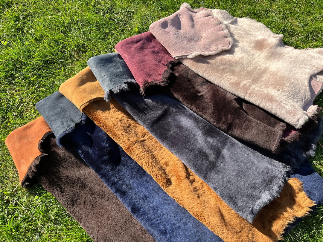 6 Different Color Merino Fur, Upholstery Fur Fabric, Fur Lining ...