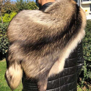 Genuine Finland Raccoon Large Size Hunting Animal Pelt Fluffy Soft ...