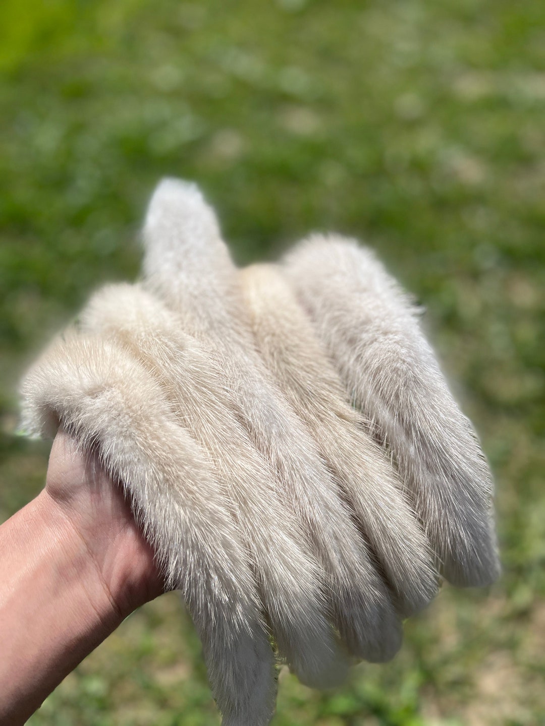 Gorgeous Natural Color Mink Tail Very Soft Odorless Mink Tail Pointed ...