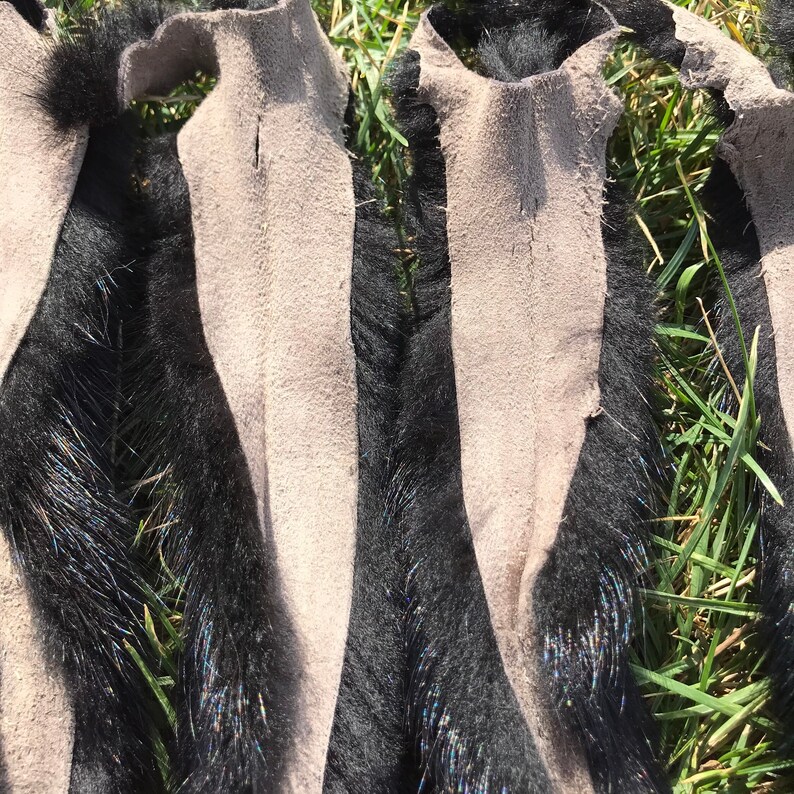 Magical Black Color Mink Tails Very Soft Shiny Mink Tail - Etsy