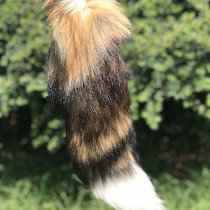 Golden Yellow Color Foxtail Genuine Real Fox Tail A+quality Fox Fur ...