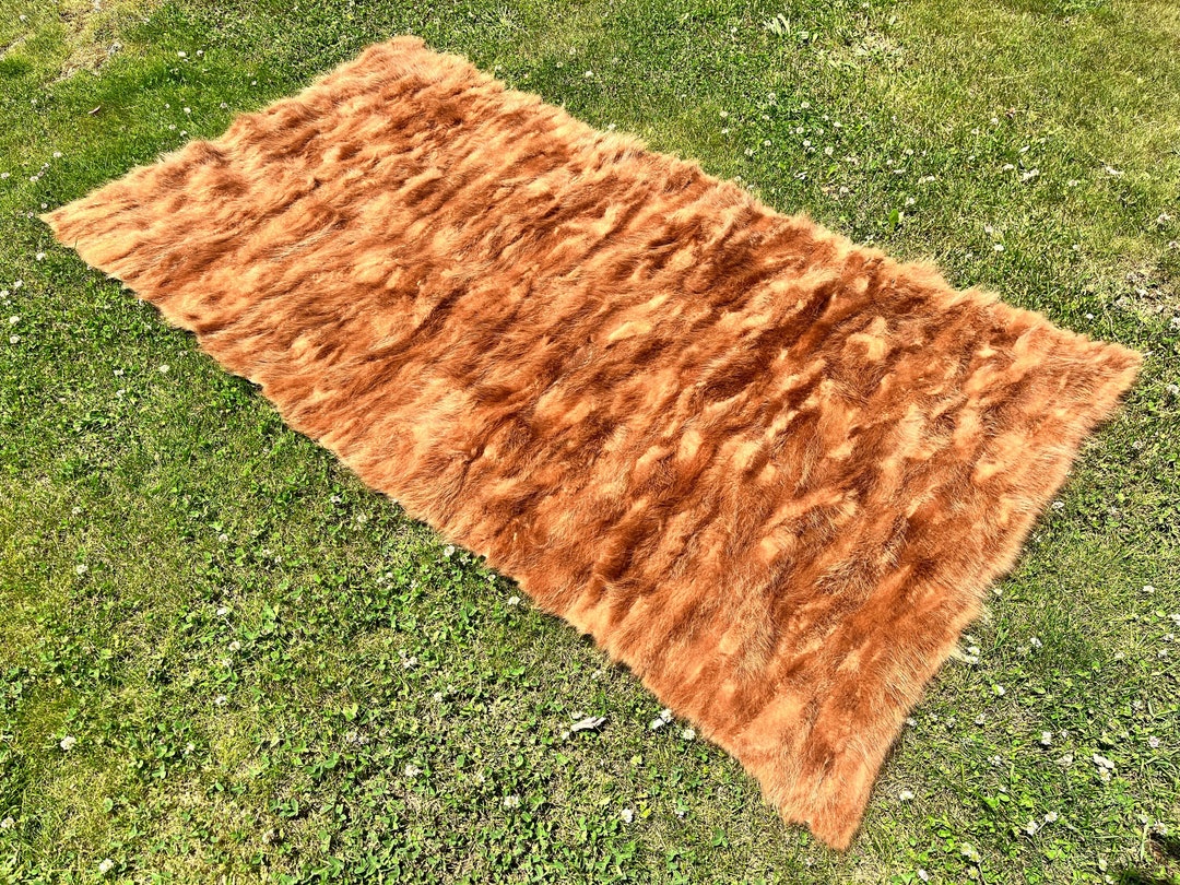 Genuine Raccoon Fur, Throw Fur Plate, Natural Color Fur, Real Animal ...