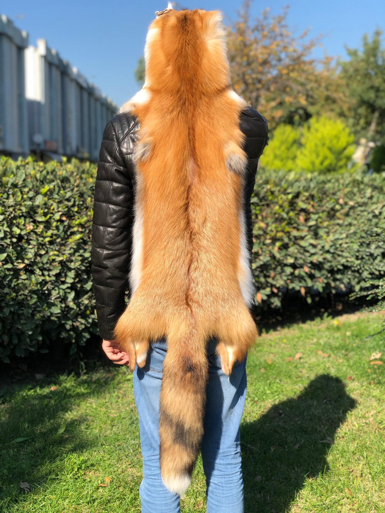 North American Red Fox Hide Ethically Sourced Fox Leather - Etsy