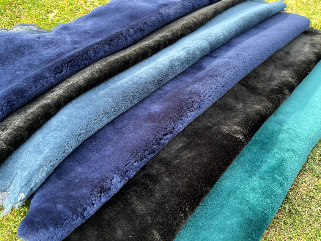 Super Soft Merino Sheepskin, Upholstery Fur, Black Fur, Fur Fabric ...