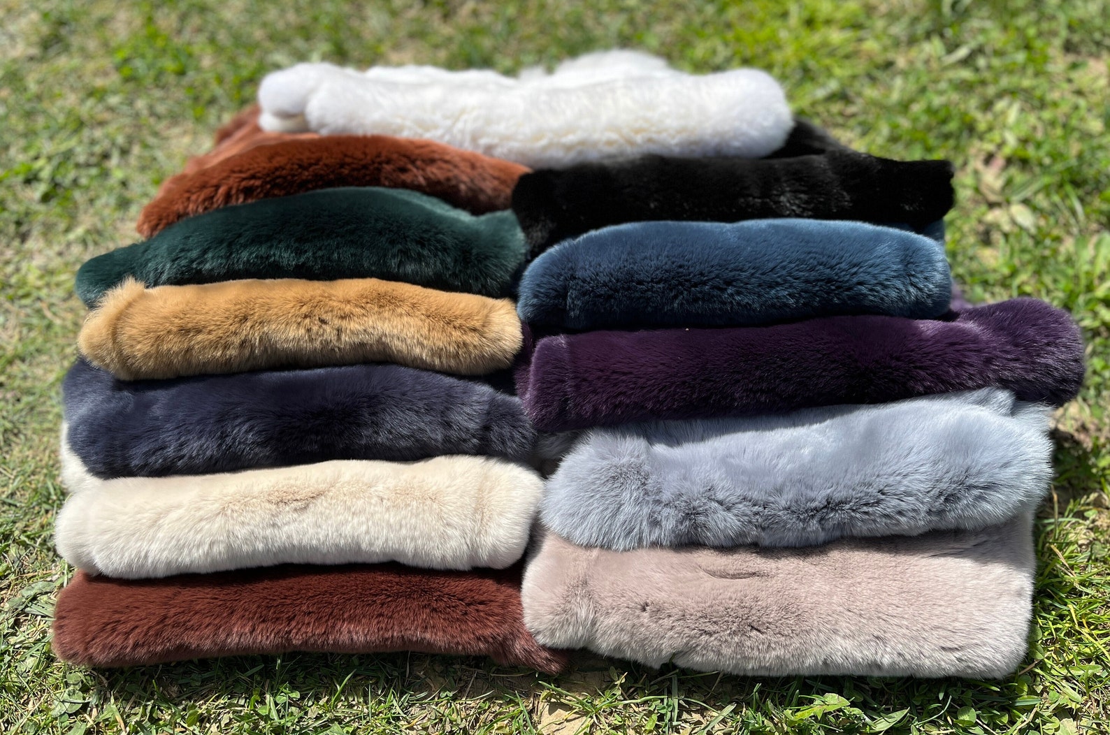 12 Different Color Rabbit Fur Genuine Fur Real Rabbit - Etsy