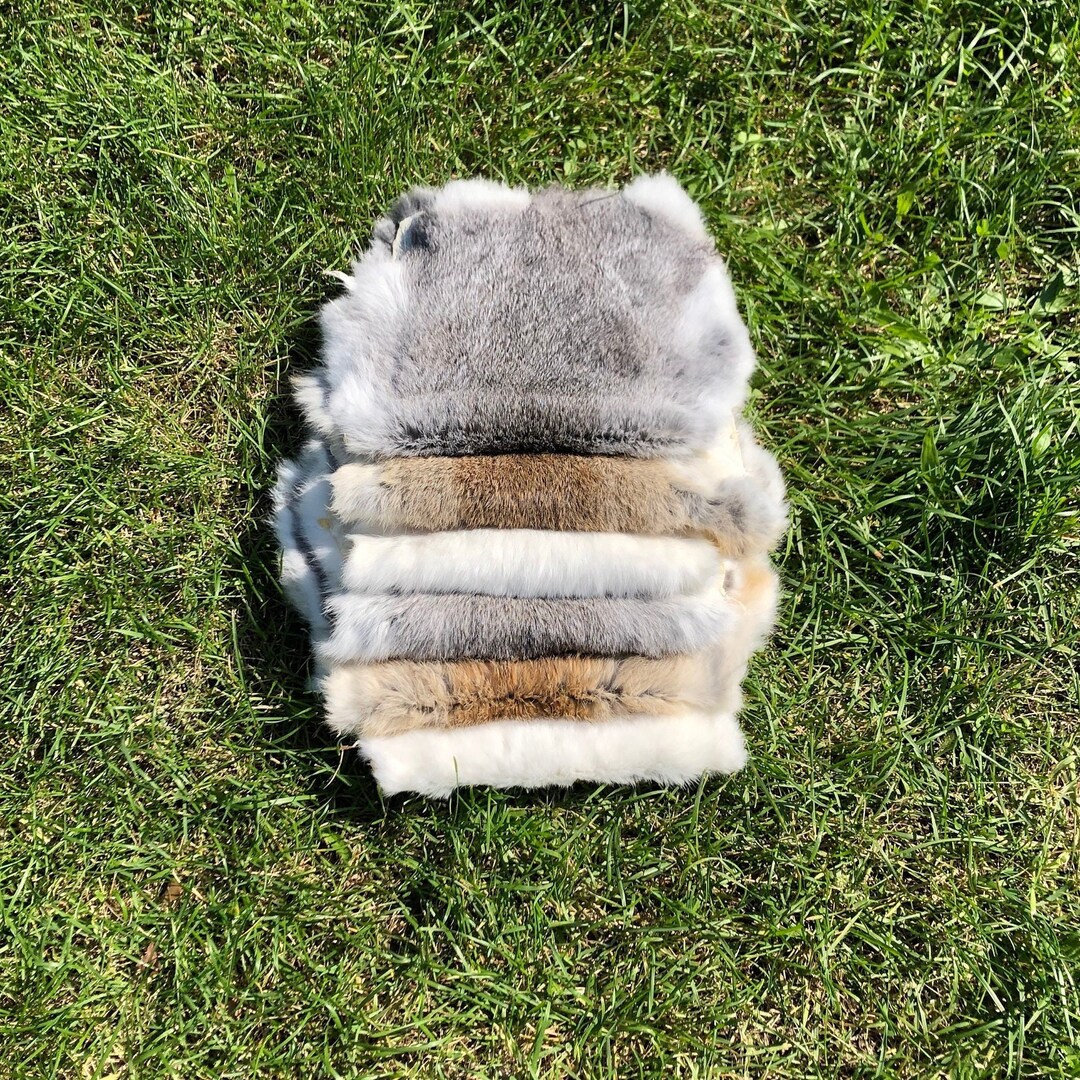 5 PIECES RABBIT FUR, Soft Fur, Fursuit Fur, Durable Rabbit Skin, Fur ...