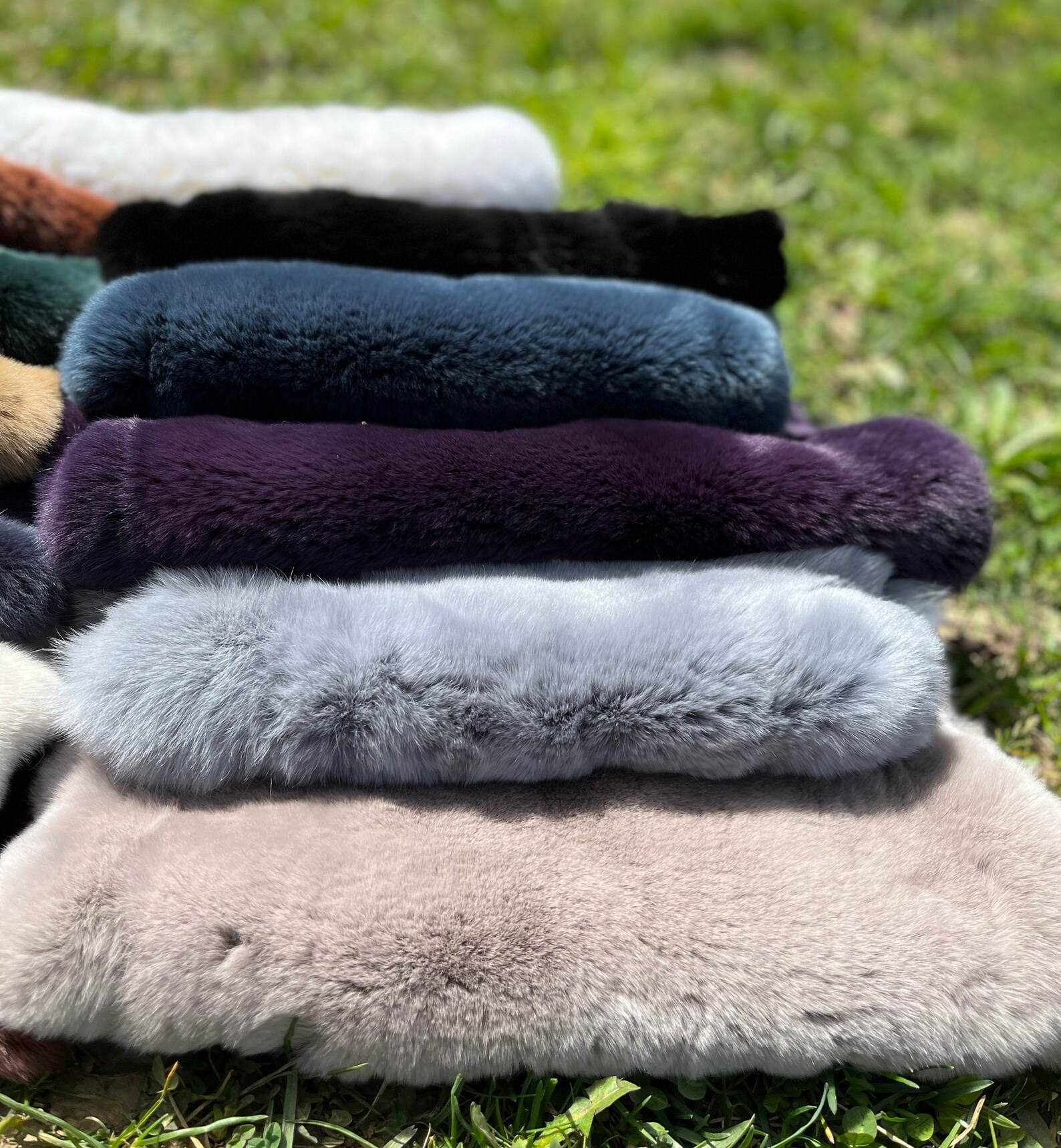 12 Different Color Rabbit Fur Genuine Fur Real Rabbit - Etsy