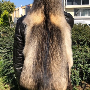 Genuine Finland Raccoon Large Size Hunting Animal Pelt Fluffy Soft ...