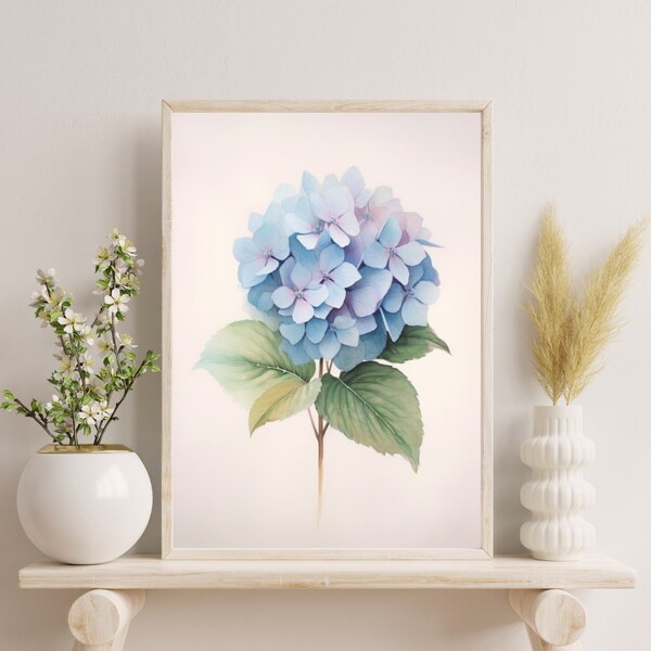 Hydrangea Print - Etsy
