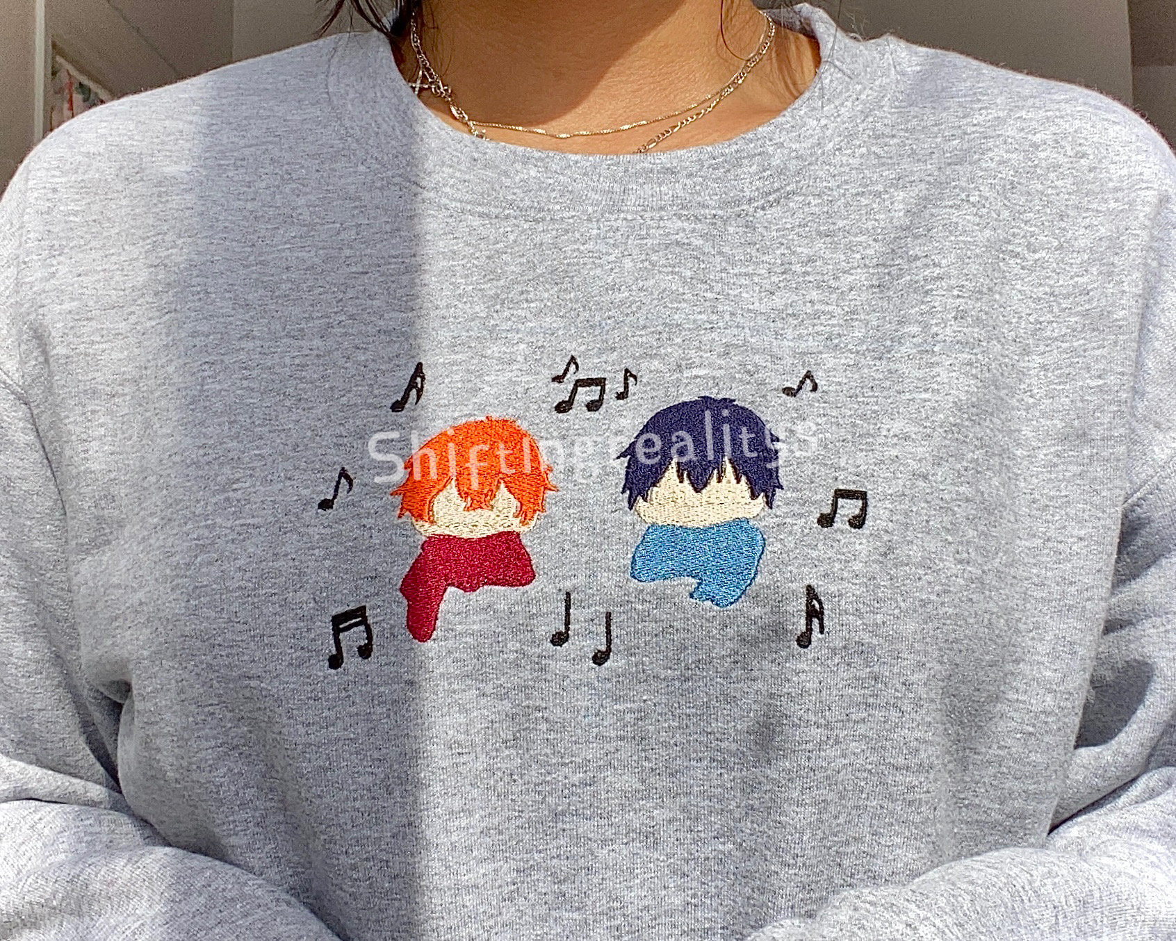 Chibi Music Boys Cute Kawaii Bl Otaku Sweatshirt, Embroidery Crewneck ...