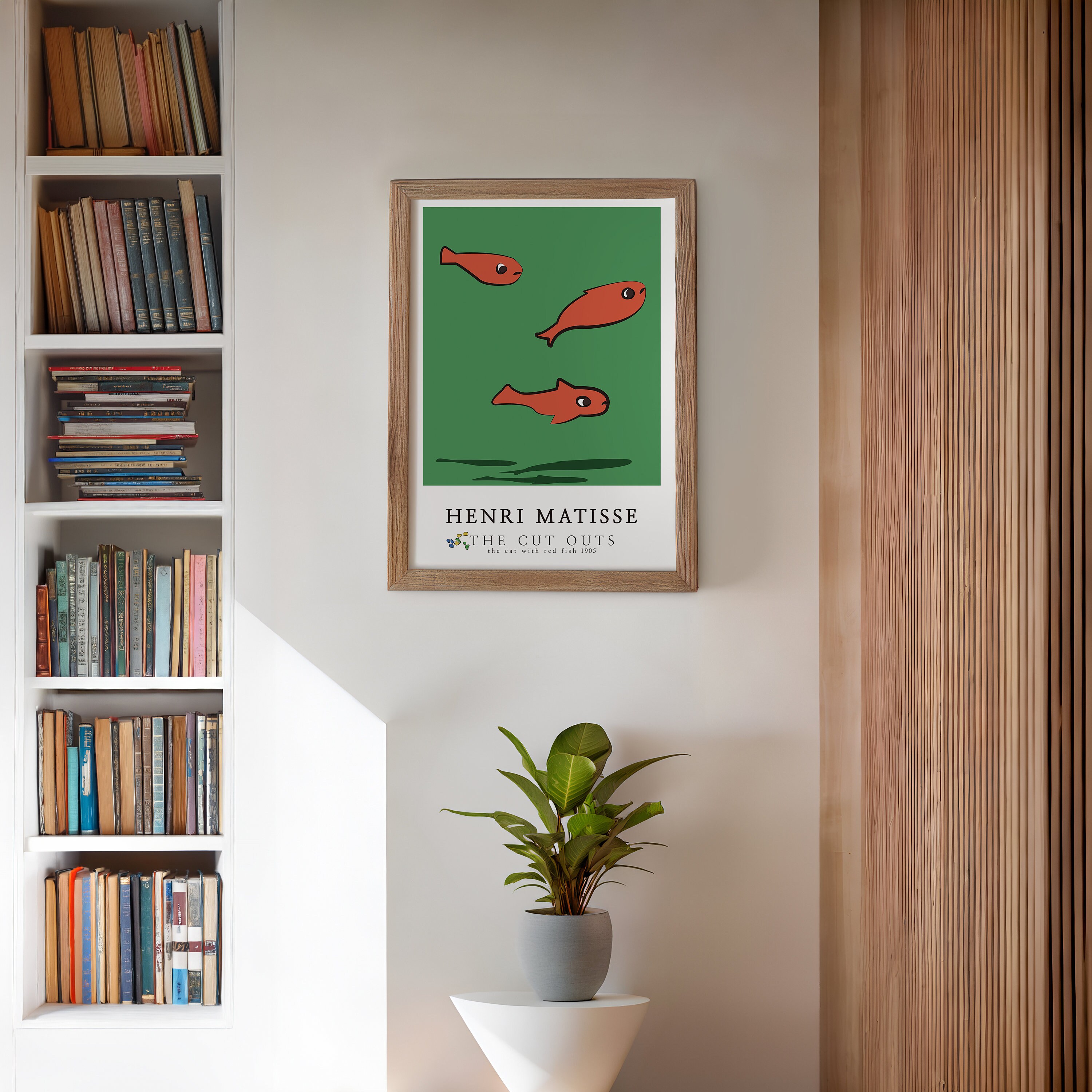 Henri Matisse the Cat With Red Fish Cut-outs Print , Gallery Wall Art ...