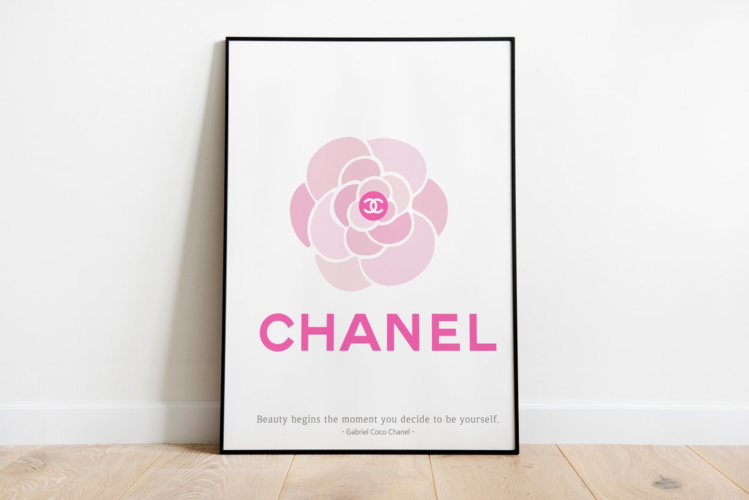 Chanel Logo With Inspirational Illustration Poster ,fashion Print ...