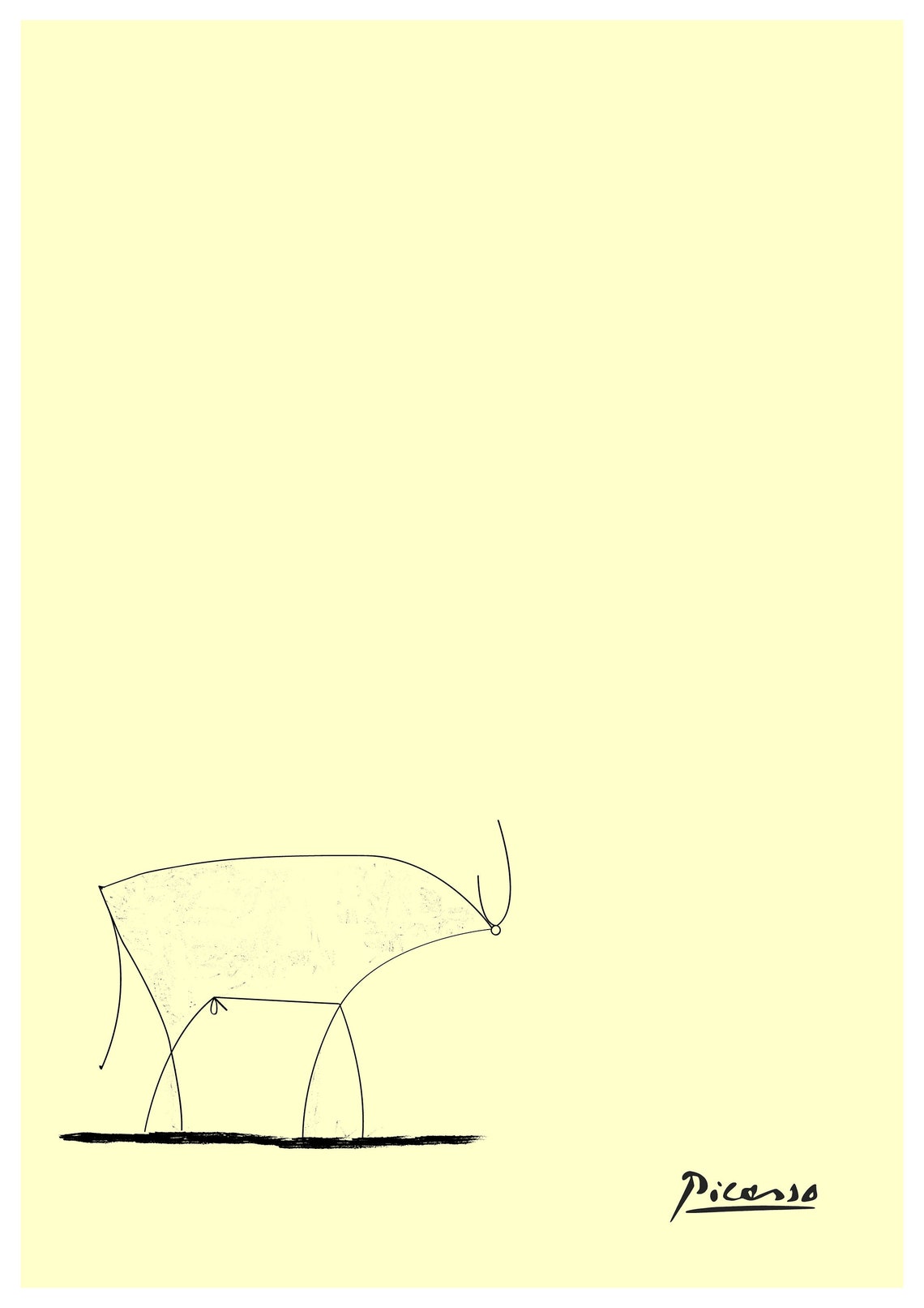 Picasso line drawing simple Instant Download Wall Art | Etsy