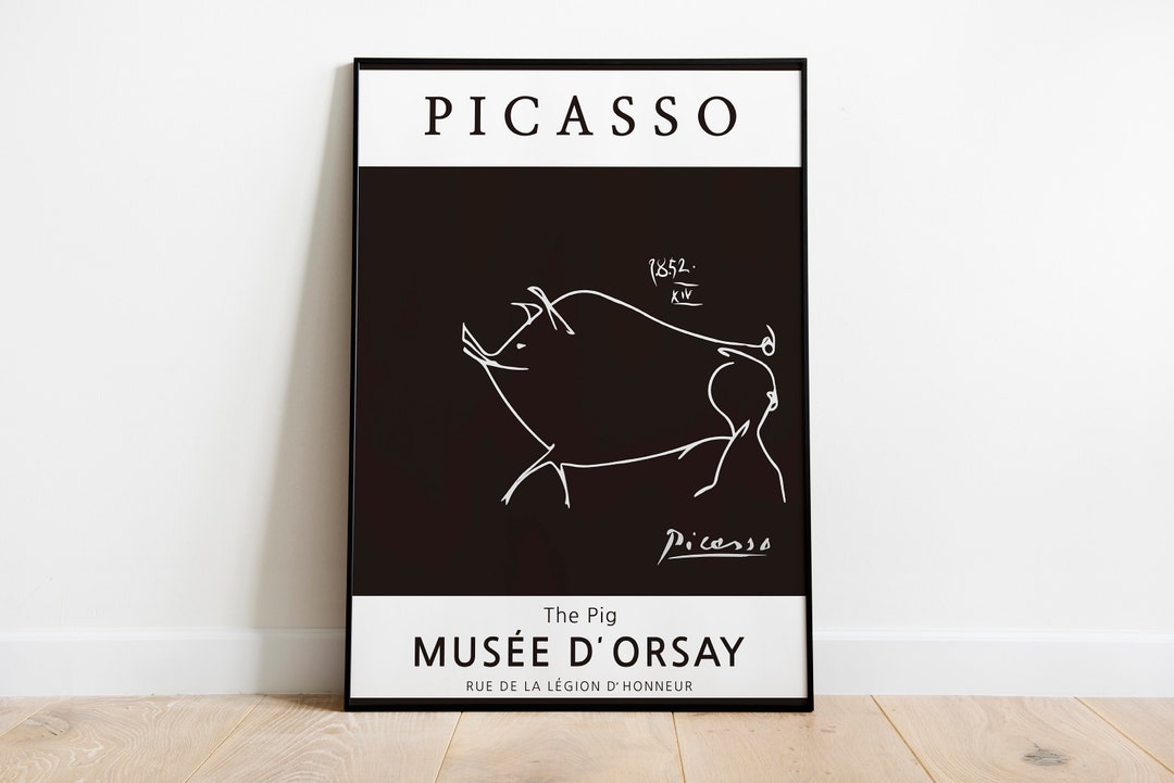 Picasso Pig Art Print _ Digital Art L High-resolution Printable ...