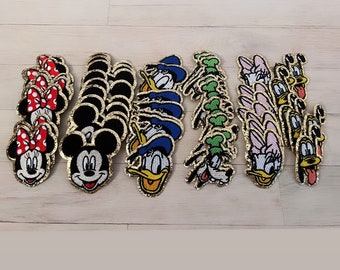 2 Inch-iron on Patch-disney Patches-mickey Mouse-minnie Mouse-disney ...
