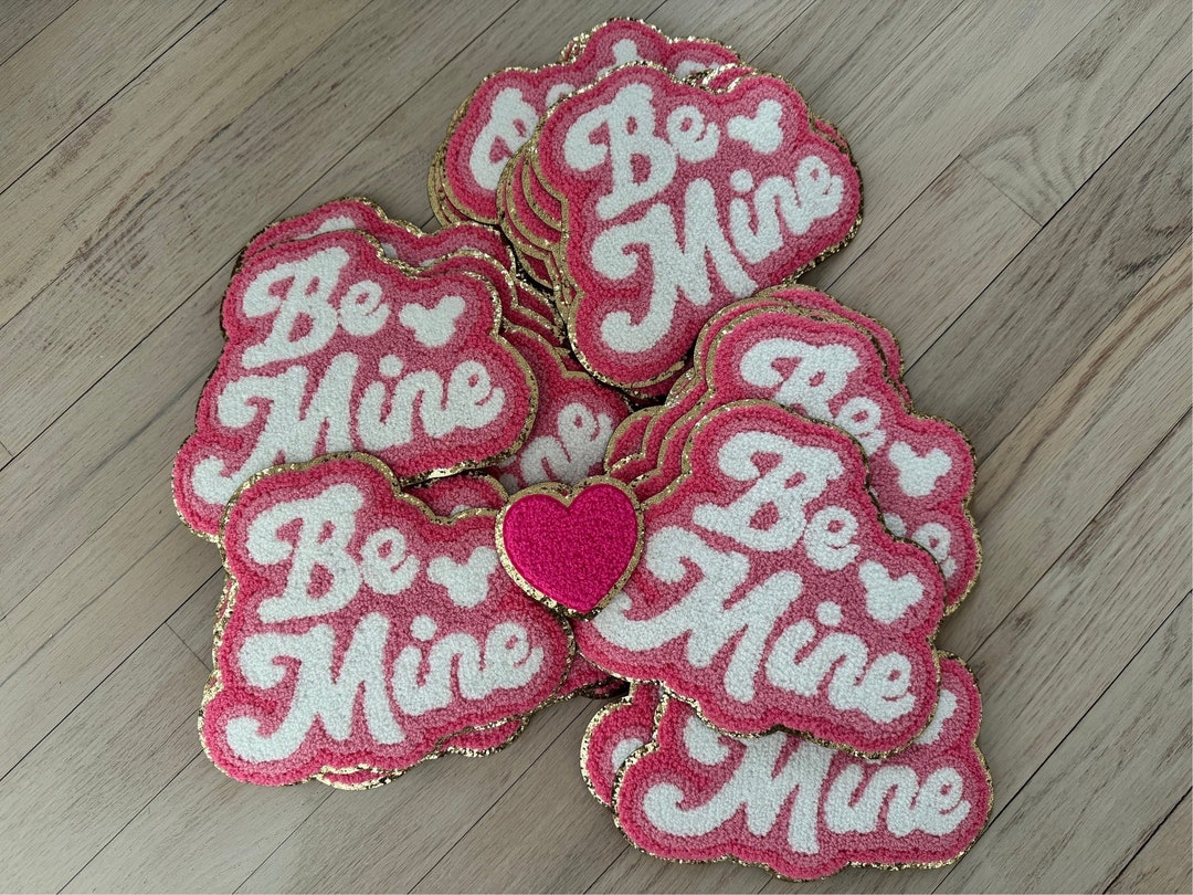 Be Mine Mickey Mouse Valentine’s Day Iron on Patch- Disney Valentine’s ...