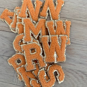 ADHESIVE Chenille Letter Patch- Chenille Letter Patch-adhesive Chenille Letter Patch- Sticker ...