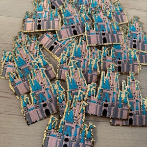 Iron on Disney Castle Patch- Disney Embroidered Patch- Castle Patch ...