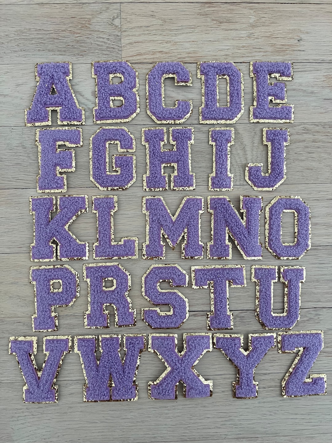 ADHESIVE Chenille Letter Patch- Chenille Letter Patch-adhesive Chenille ...