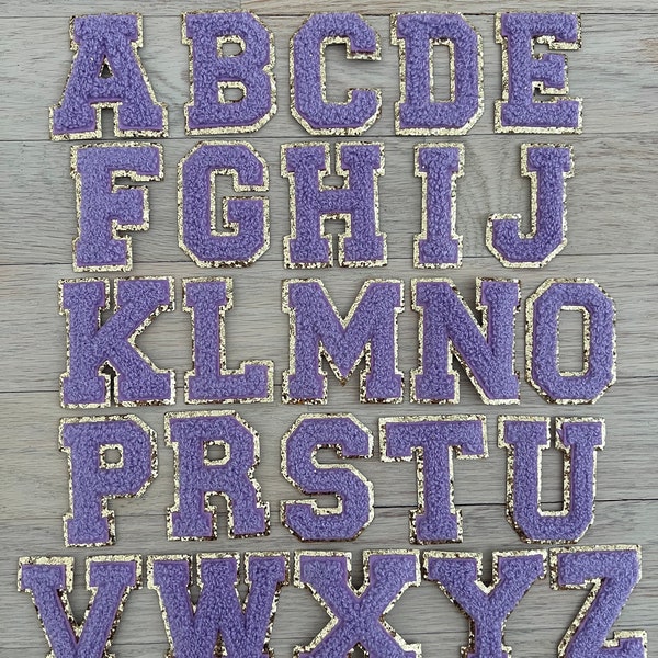 Chenille Letter Patches Sticker - Etsy