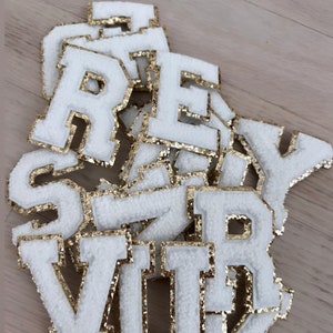 ADHESIVE Chenille Letter Patch- Chenille Letter Patch-adhesive Chenille ...