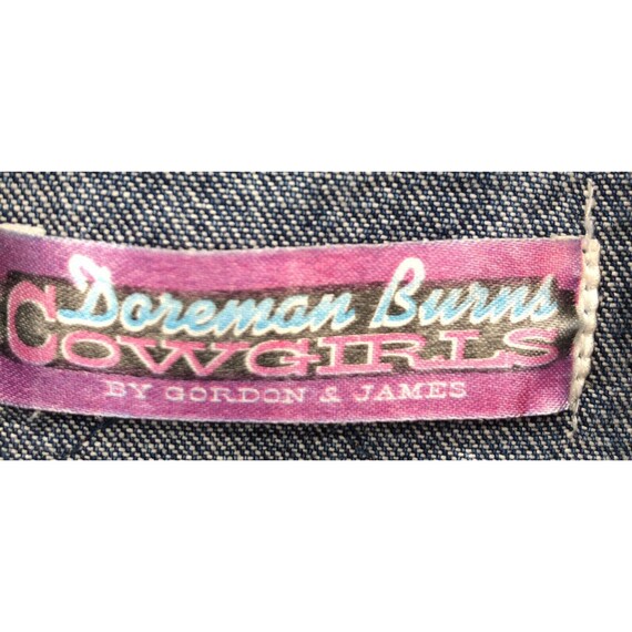 Vintage Doreman Burns Cowgirl Denim Vest Medium Studs… - Gem