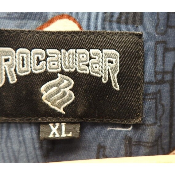 Vintage Rocawear Men’s Shirt Hawaiian Street Blue All… - Gem