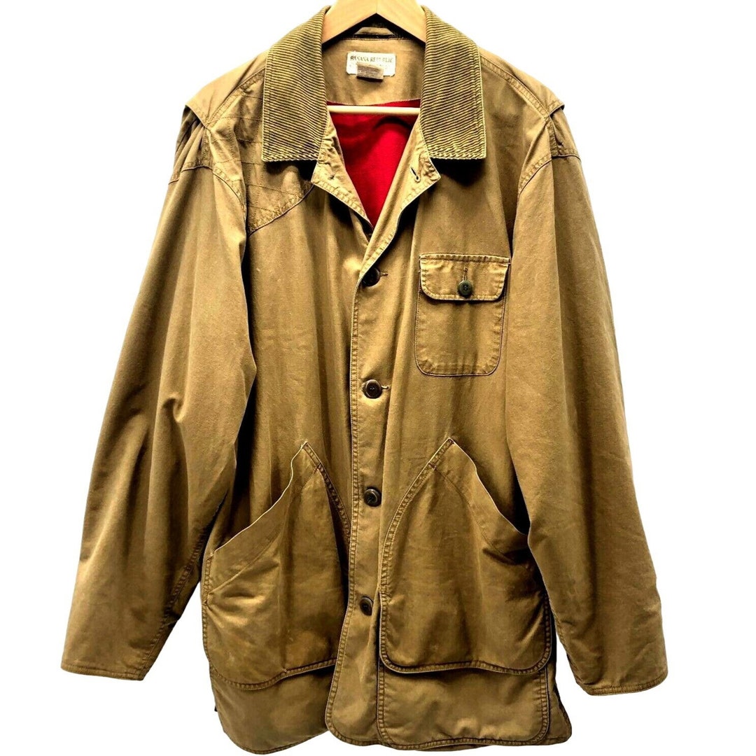 Vintage BANANA REPUBLIC Men's Safari Jacket Large Khaki Button Pockets ...
