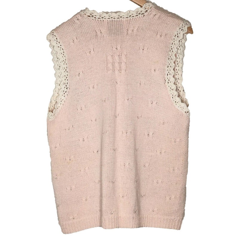 Vintage Art to Wear Cottage Core Floral Cardigan Sweater Vest Petite ...