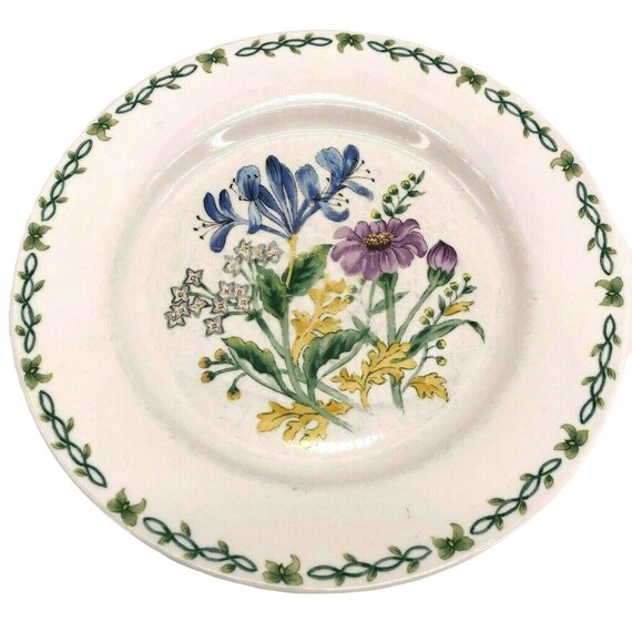 Vintage Thomson Pottery Dinner Plate Floral Garden Cottage 10 - Etsy