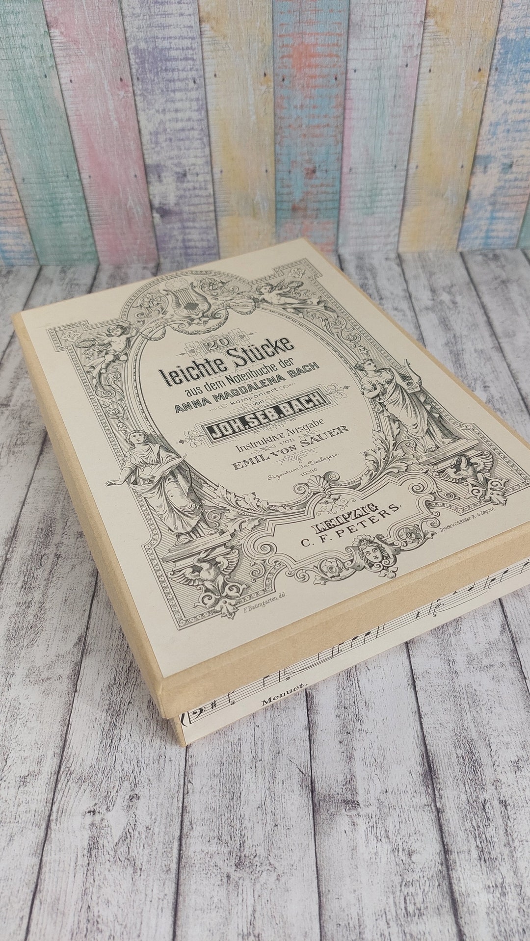 Gift Box Sheet Music Johann Sebastian Bach Easy Pieces Singing Choir ...