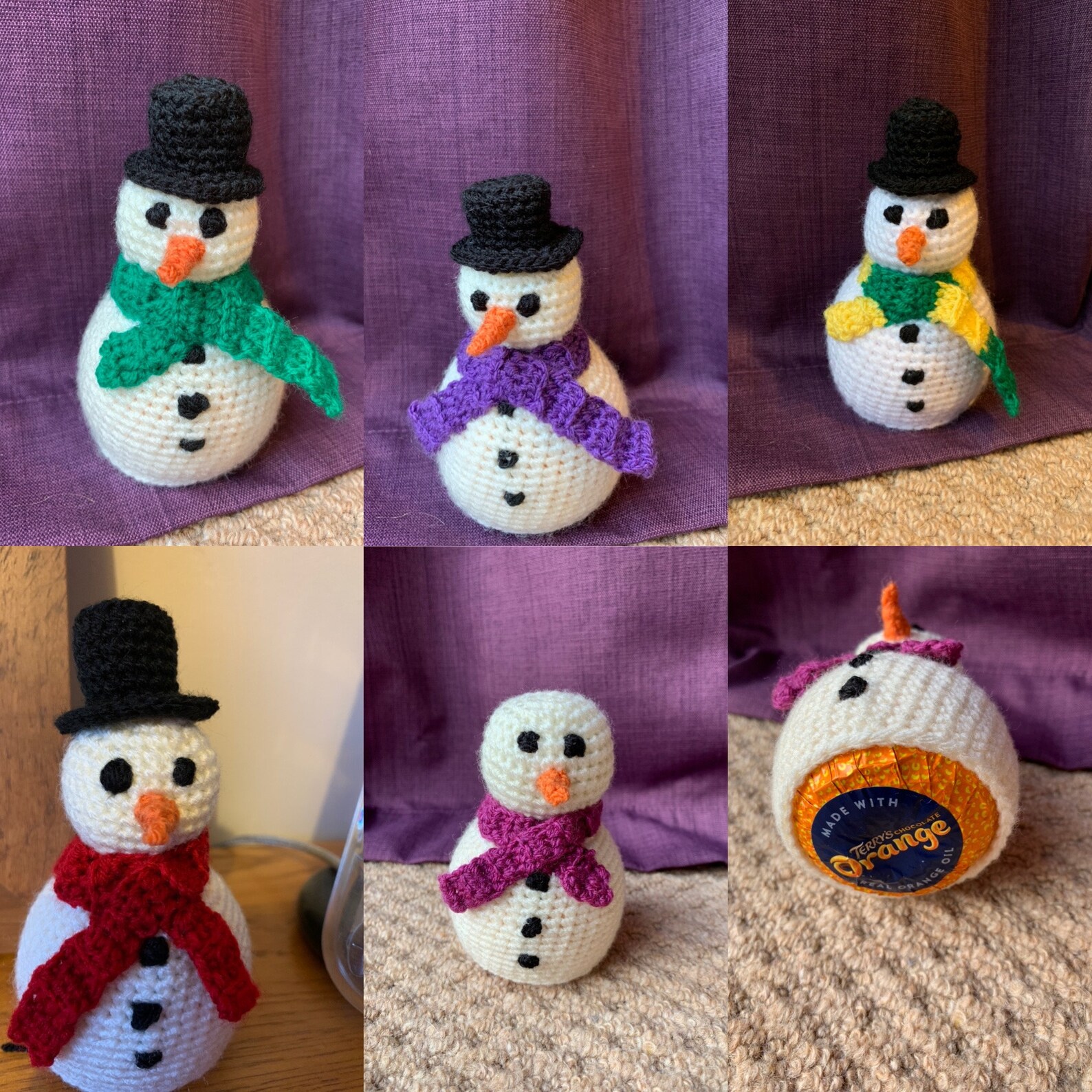 Snowman Chocolate Orange Cover / Bath Bomb Cover Pattern - With ...