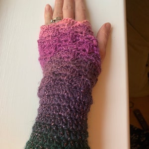 Midnight Mermaid Fingerless Gloves/wrist Warmers - Etsy