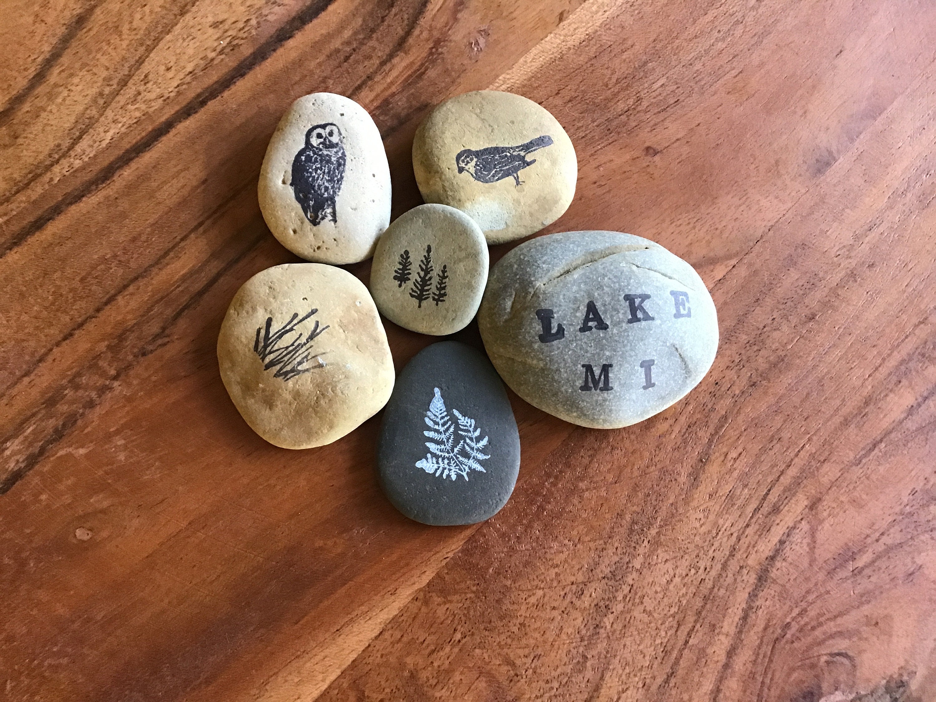 Natural Rocks Rubber Stamped, Nature-inspired, Inspirational ...
