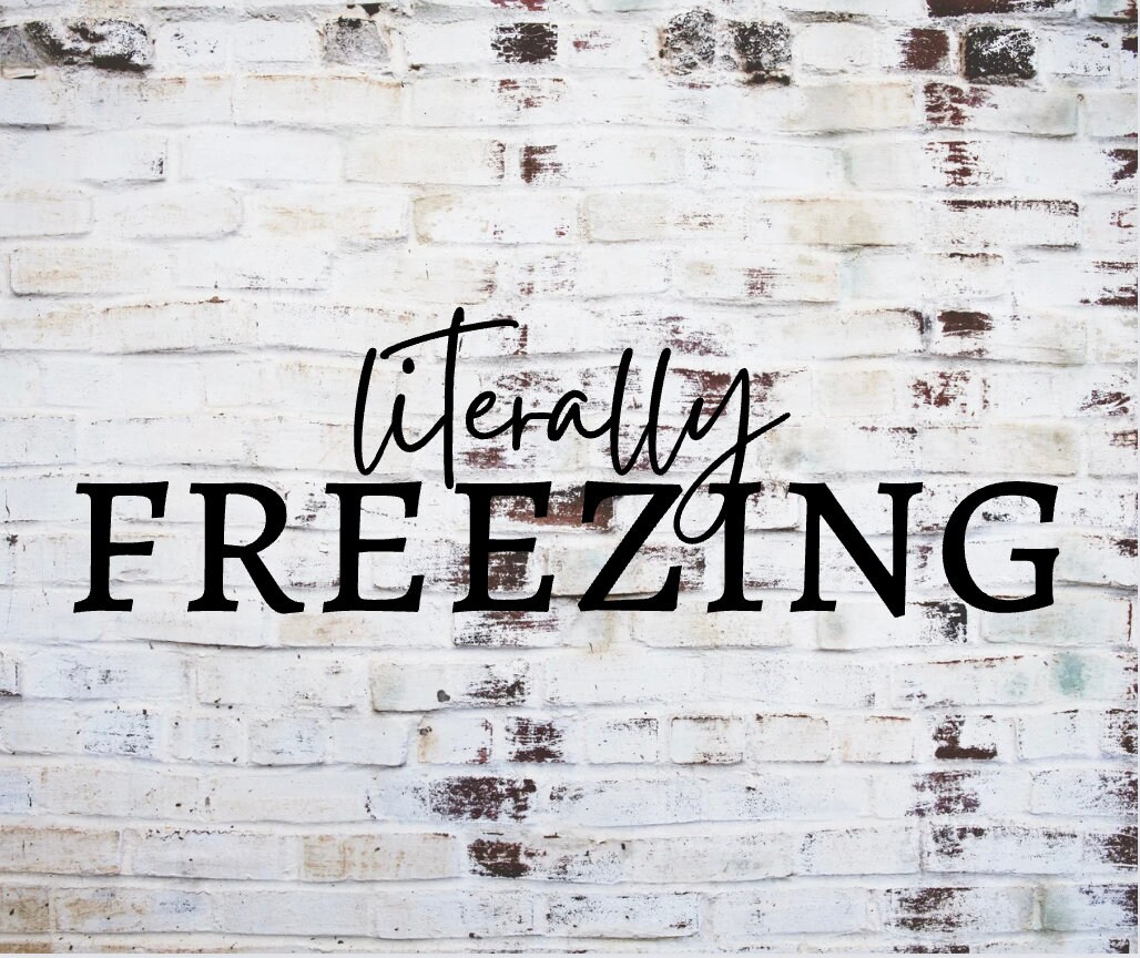 Literally Freezing SVG, Cold SVG, Winter SVG, Holidays Svg, Svg for ...