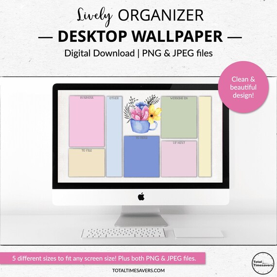 Interactive Desktop Organizer Computer Desktop Wallpaper Organizer
