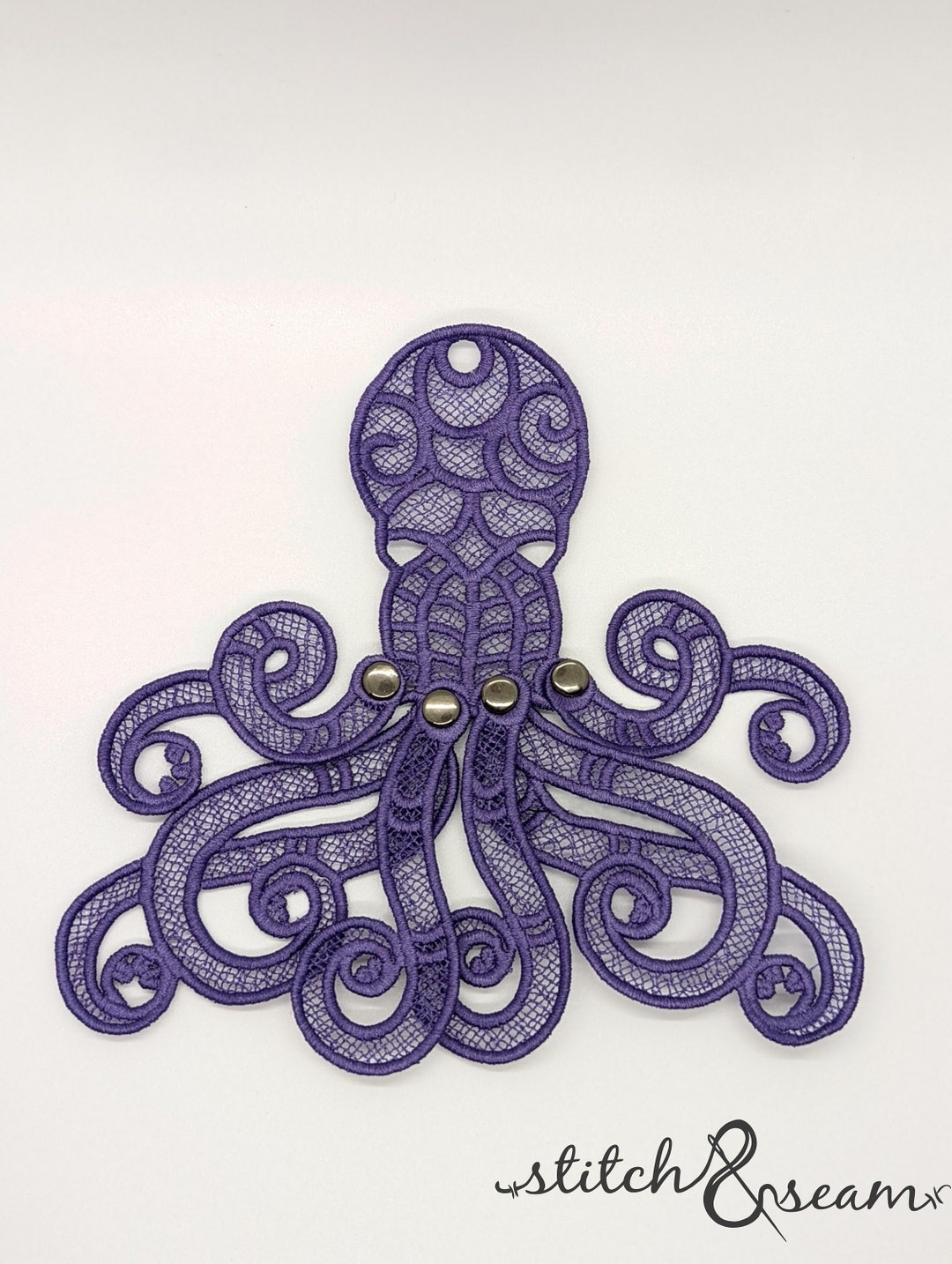 Freestanding Lace Octopus - Purple - Etsy