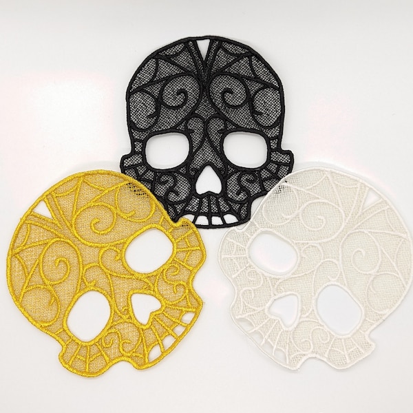 Black Skull Lace - Etsy