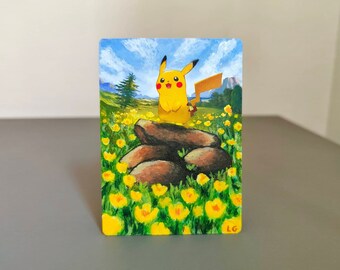 Pikachu Altered Card - Etsy