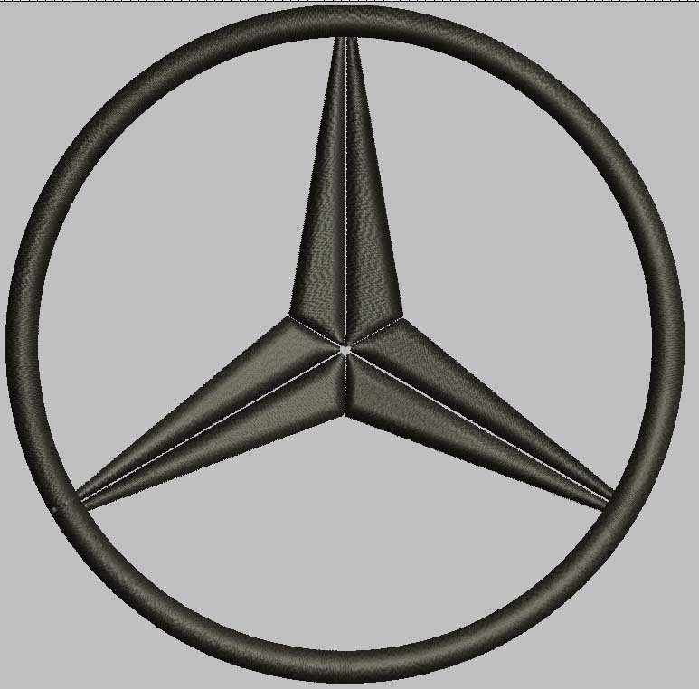 Mercedes 3D Embroidery Design - Etsy