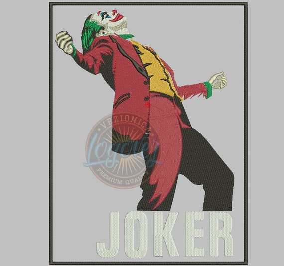 Joker Embroidery Design - Etsy