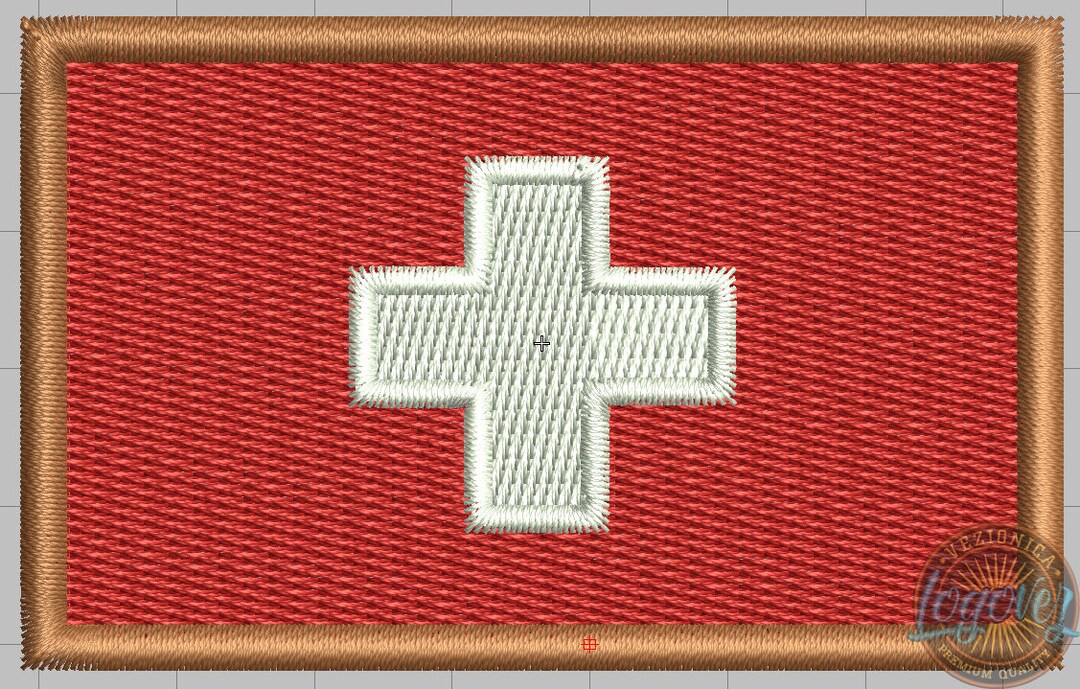 Switzerland Flag Embroidery Design, Suisse Flag Embroidery Design - Etsy