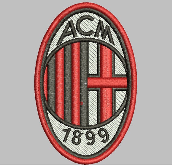 AC Milan embroidery design DST DSB | Etsy
