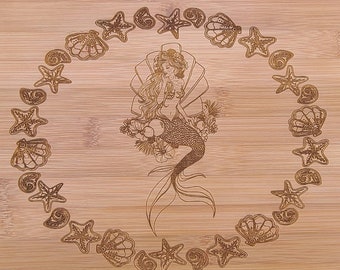 Mermaid Cutting Board - Etsy