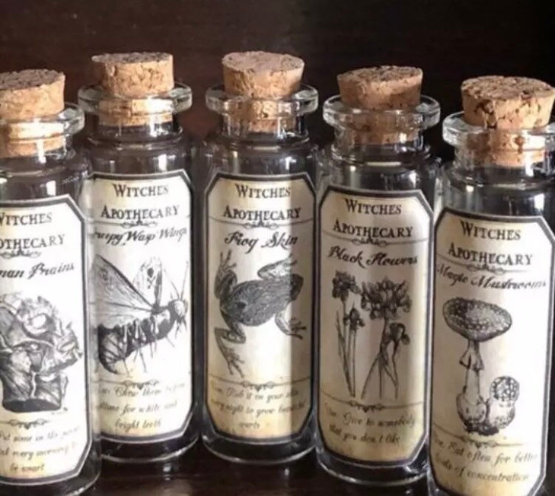 Halloween Empty Vials Collection Witches Potions Vials - Etsy UK