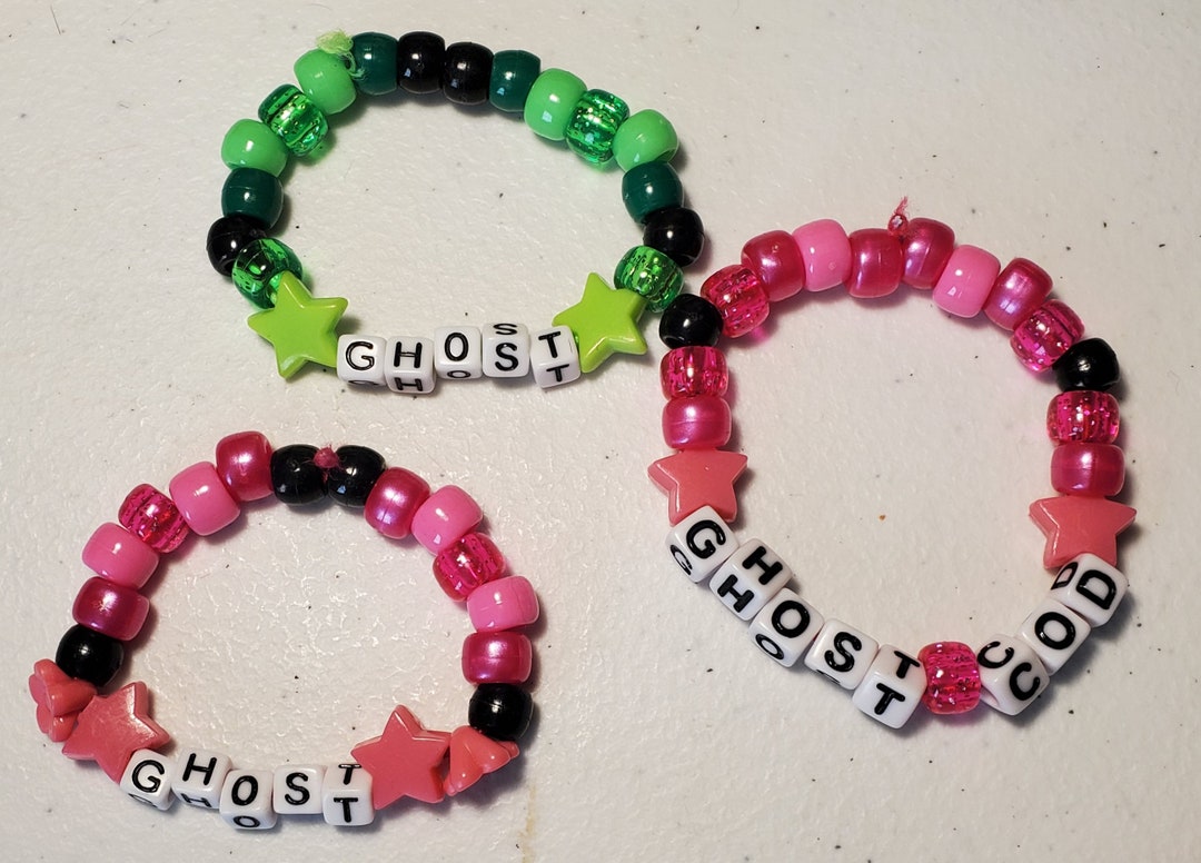 COD / Call of Duty Ghost Bead Bracelet - Etsy