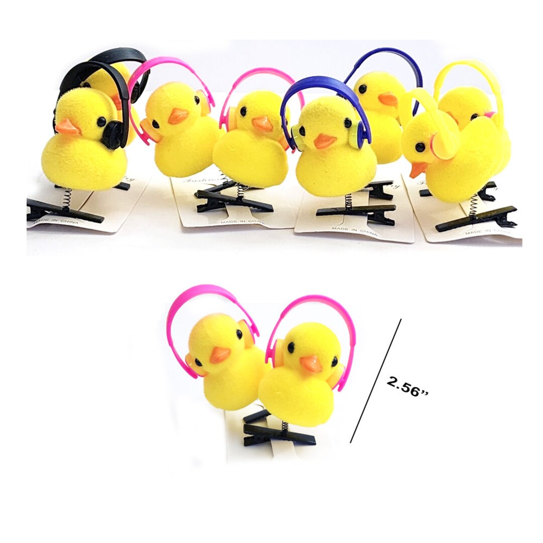 Duck Hair Clip Duckies Bow Clip Cute Duckies Hairclip Accessories 8 PCS ...